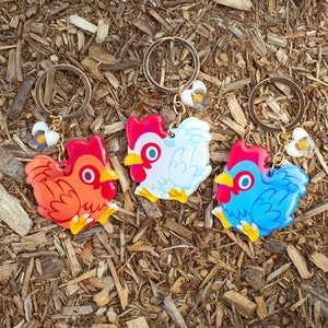 Pocket Cucco Acrylic Keychain // Legend of Zelda Series - Etsy