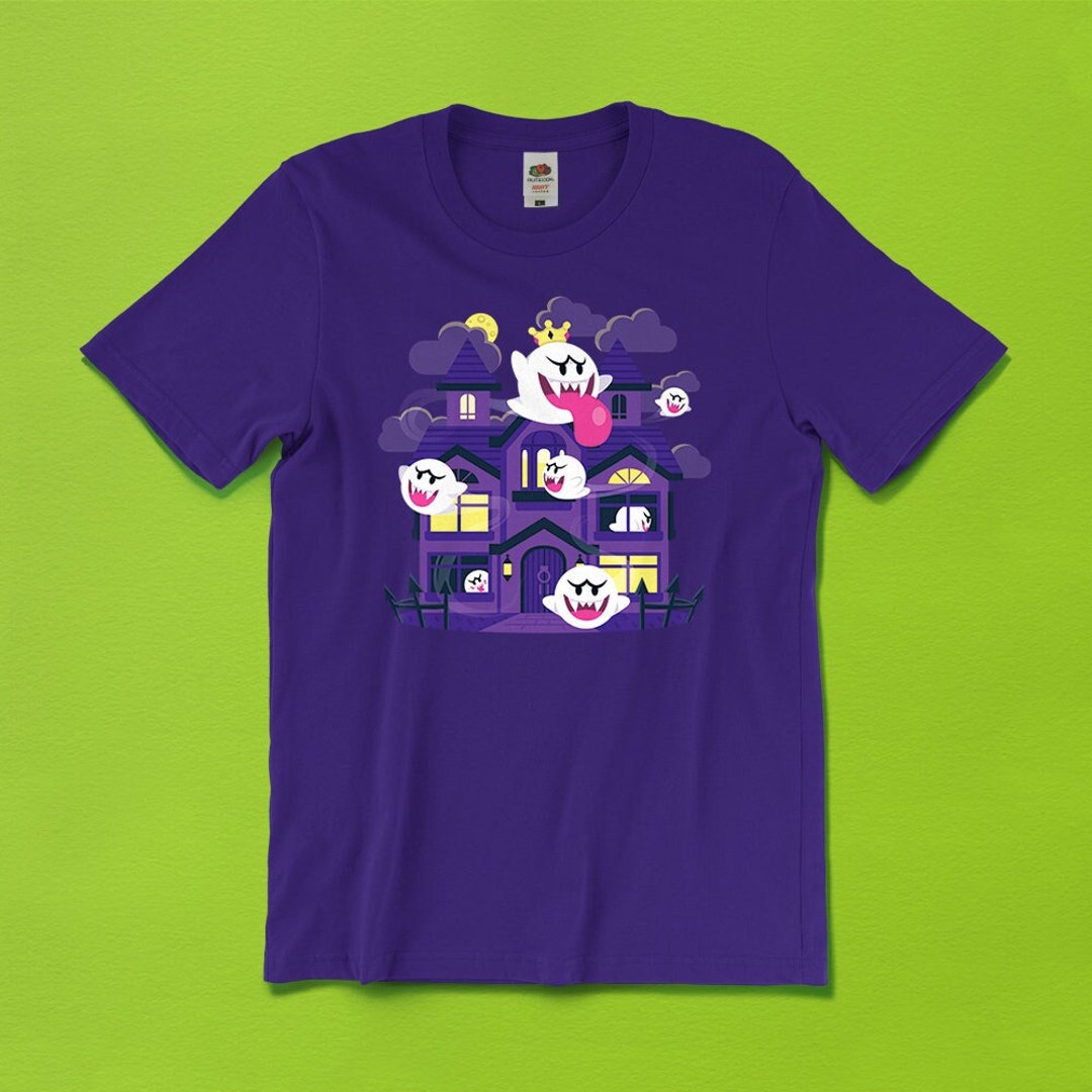 Mario Ghost House T-SHIRT // King Boo // Luigi's Mansion // SNES // N64 ...