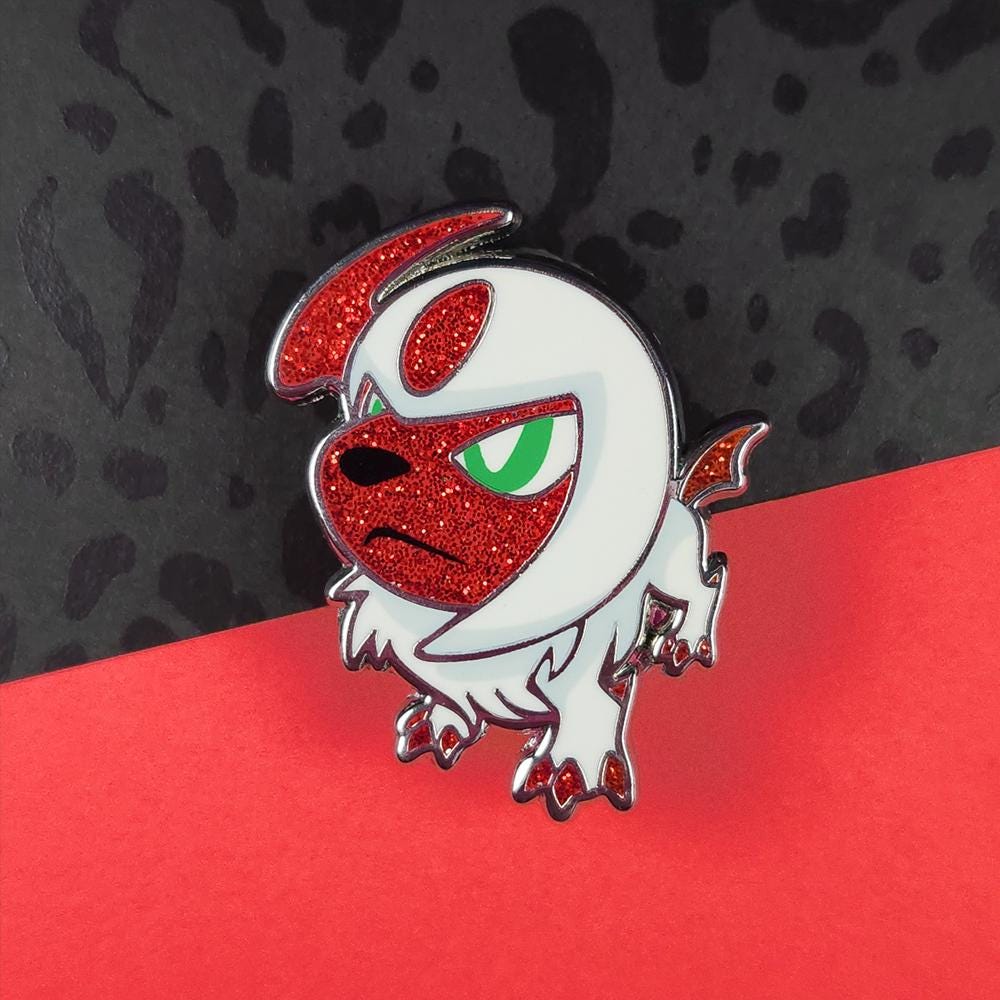 ABSOL Enamel Pin // + Shiny Version! // Big Head Fisheye Lens Style ...