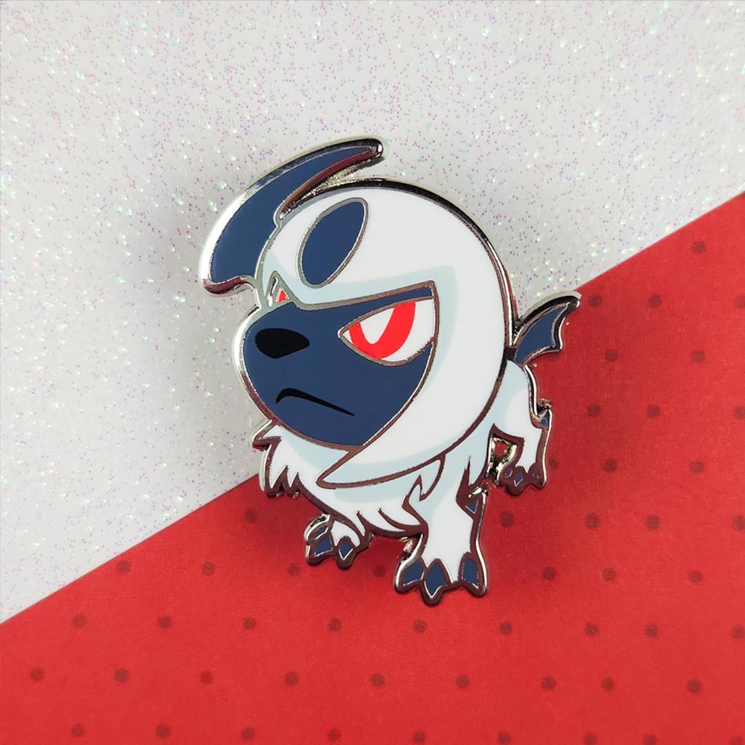 ABSOL Enamel Pin // + Shiny Version! // Big Head Fisheye Lens Style // GOOD DOG! Series - Etsy