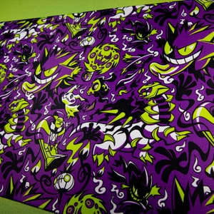 Ghost Type Pattern Playmat // Gaming Desk Mat Mouse Pad // Gengar // Giratina // Duskull ...