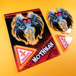 Danger! Mothman Cryptid Acrylic Standee - Etsy
