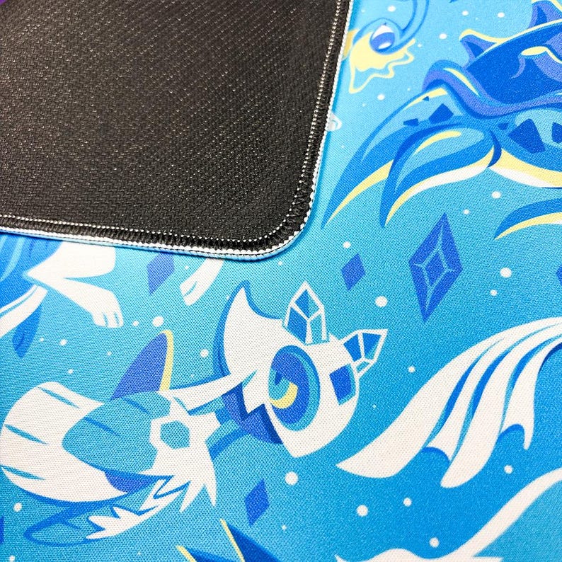 Ice Type Pattern Playmat // Gaming Desk Mat Mouse Pad // Frosslass ...