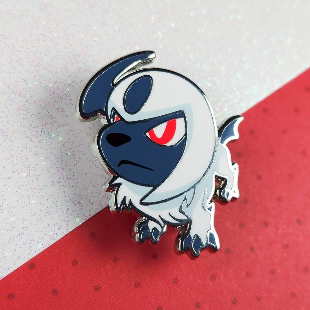ABSOL Enamel Pin // + Shiny Version! // Big Head Fisheye Lens Style ...