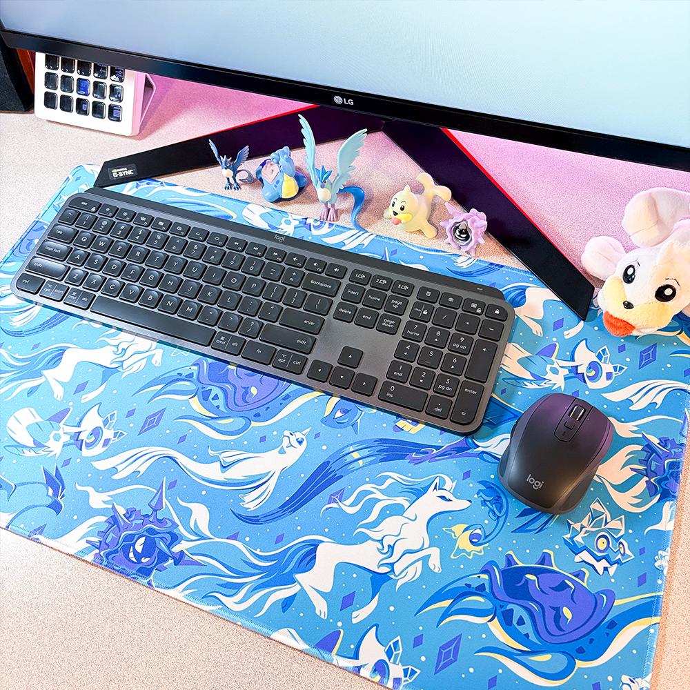 Ice Type Pattern Playmat // Gaming Desk Mat Mouse Pad // Frosslass ...