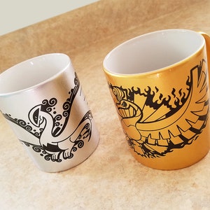 Lugia Ho-oh Gold & Silver MUGS // Lugia // Ho-oh // Gen2 // Legendary ...