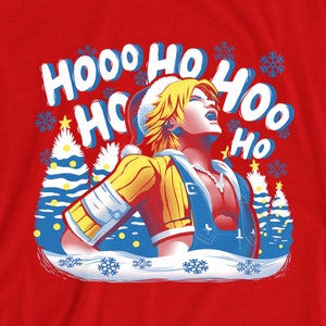 Tidus Laugh T-SHIRT Yuna 'jolly Tidings' // Final Fantasy X FFX ...