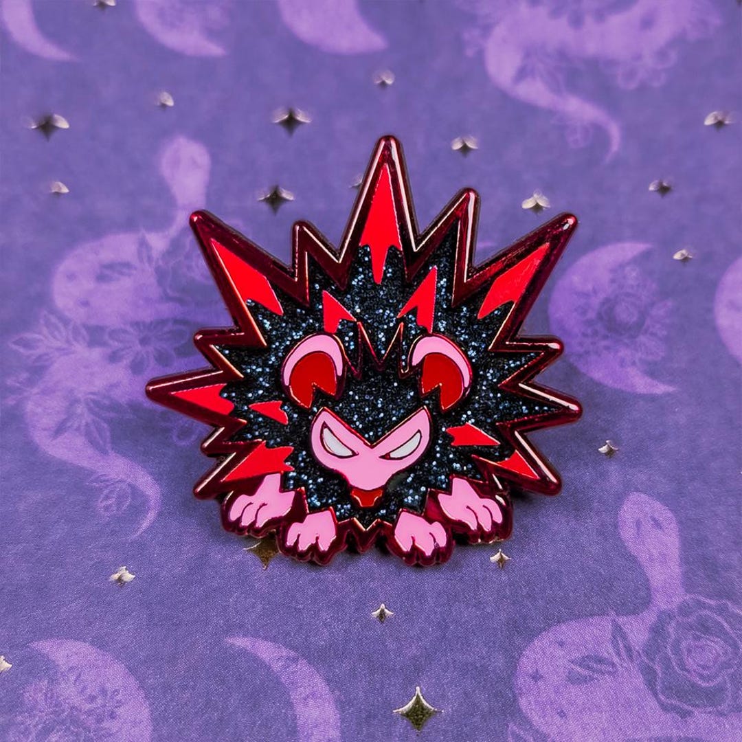 Pile O' Spines Hedgehog Enamel Pin // Twisted Forest - Etsy