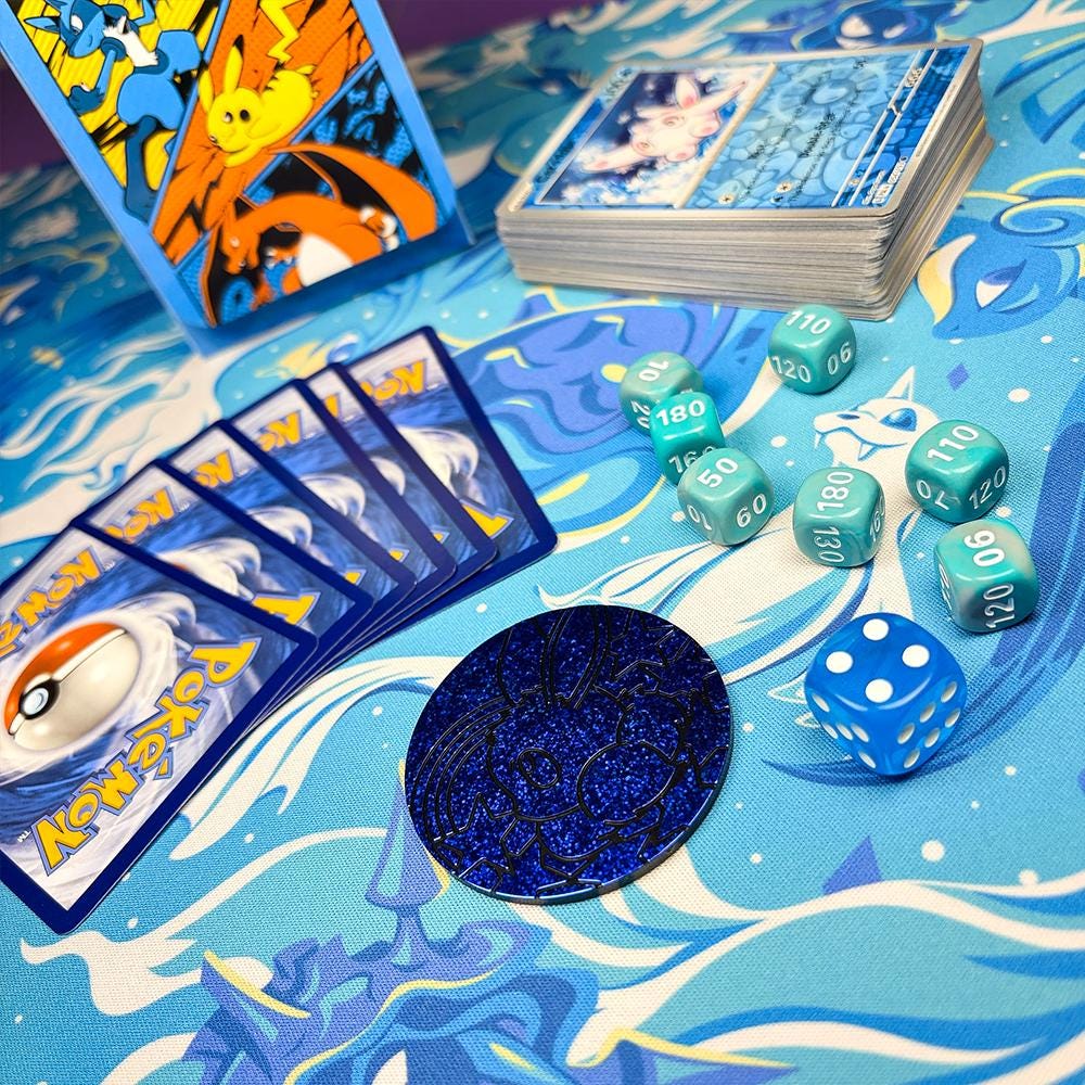 Ice Type Pattern Playmat // Gaming Desk Mat Mouse Pad // Frosslass ...