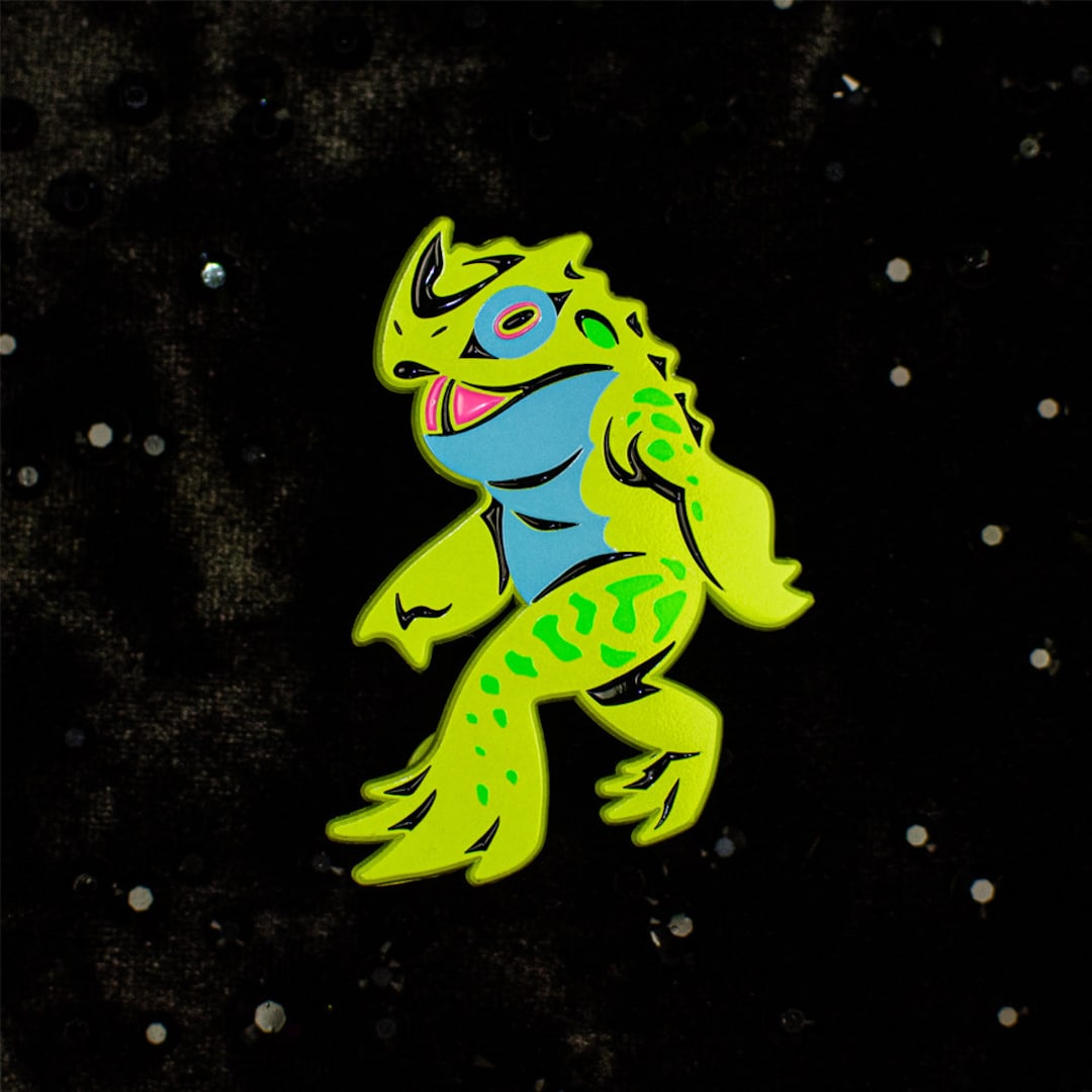 Neon Cryptids Loveland Frogman Enamel Pin - Etsy
