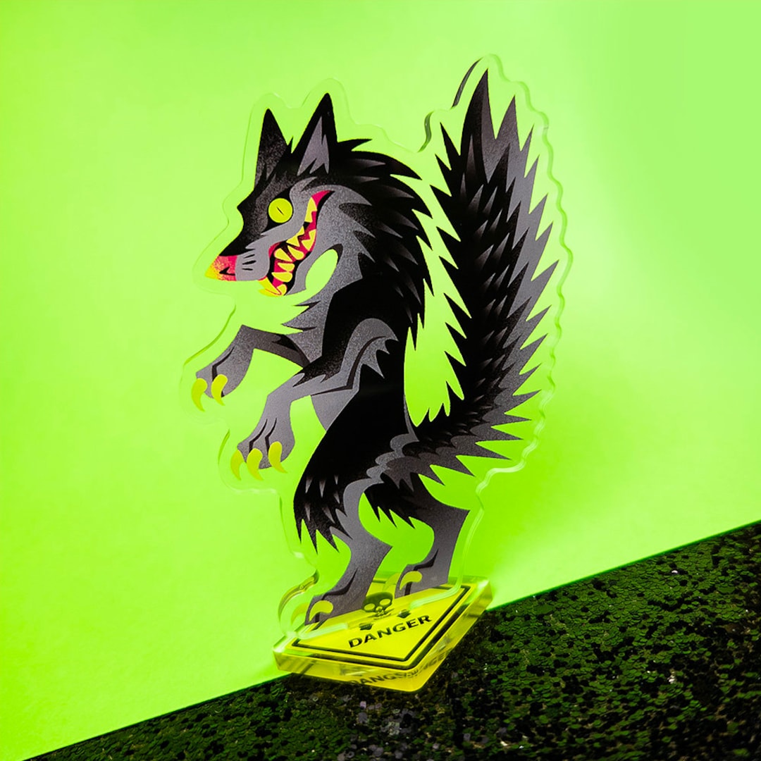 Danger! Dewayyo Cryptid Acrylic Standee // Werewolf Wolf Man - Etsy