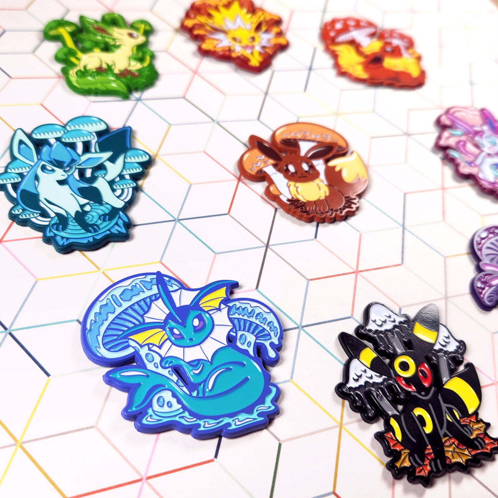 Flareon Mushroom Enamel Pin Eeveelutions Matched With Fungi - Etsy