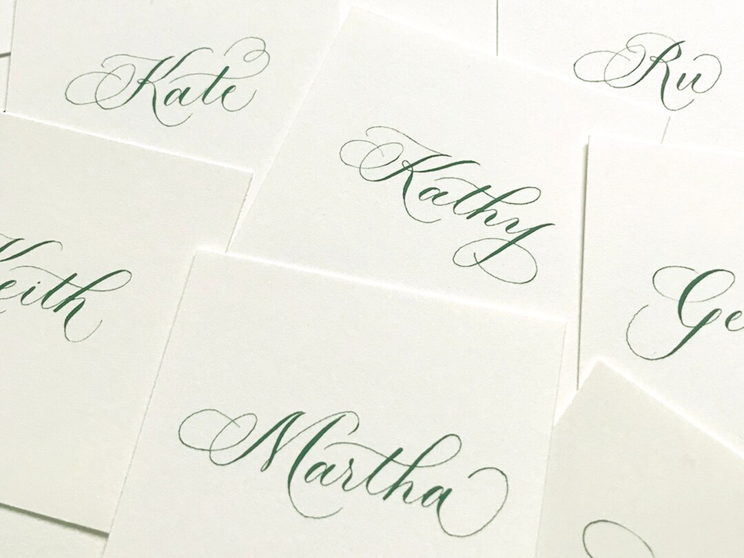 Custom Place Cards Hand-written for Weddings and Special - Etsy