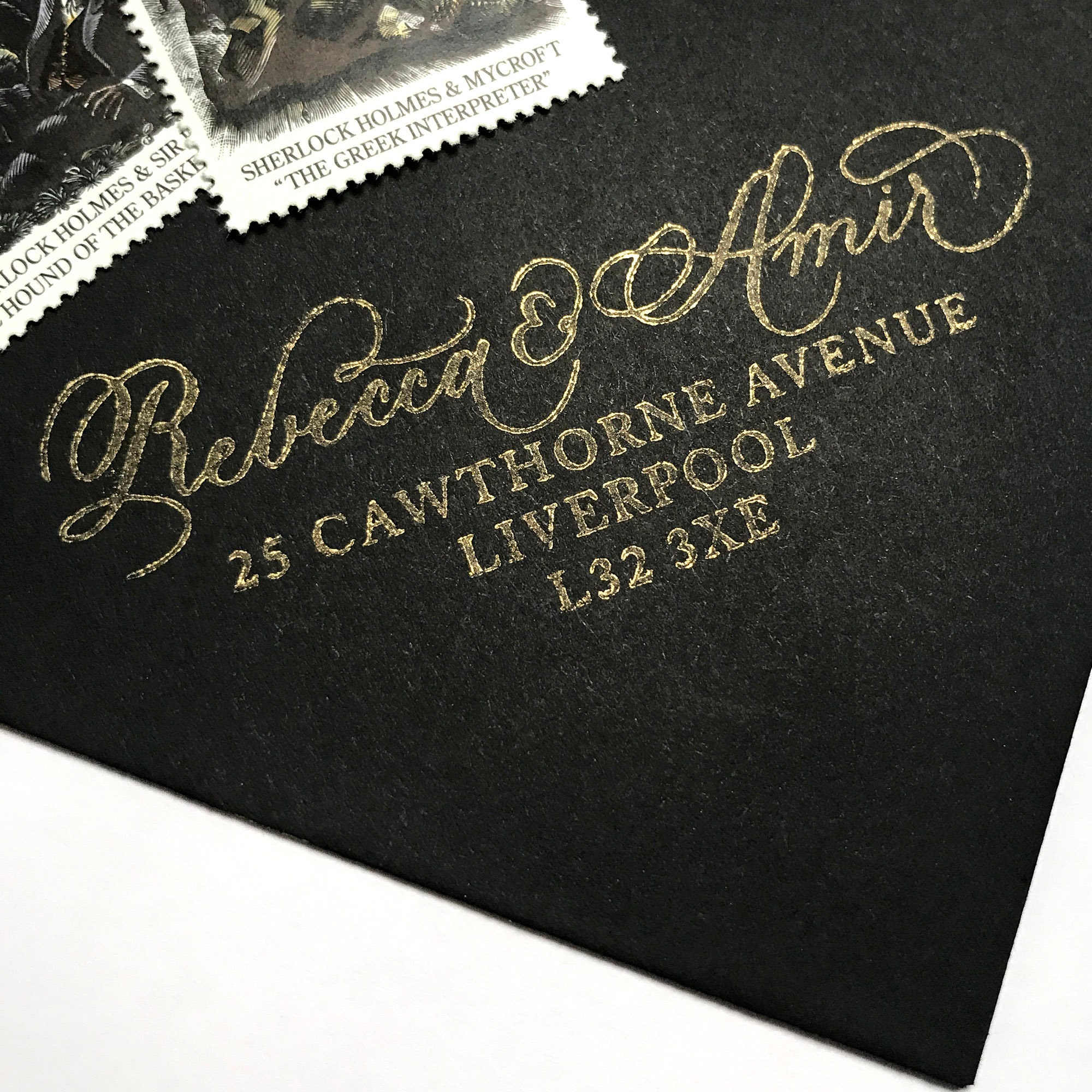 Custom Calligraphy Address Stamp, All Artwork Done by Hand - Etsy