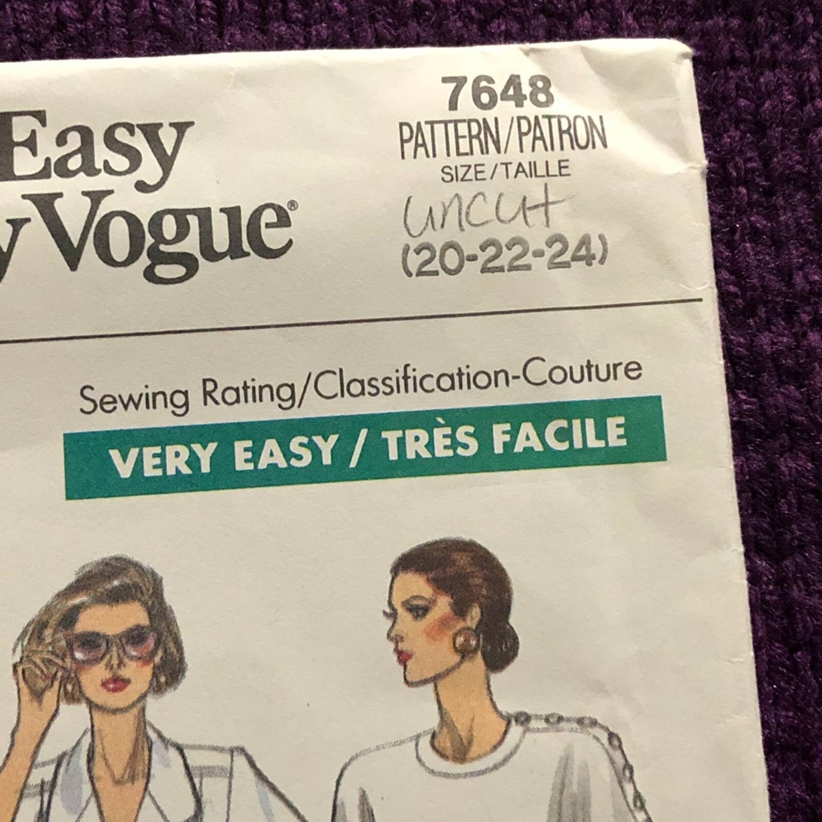 Vogue Pattern 7648 Midi Maxi Skirt Sz 20 22 24 - Etsy