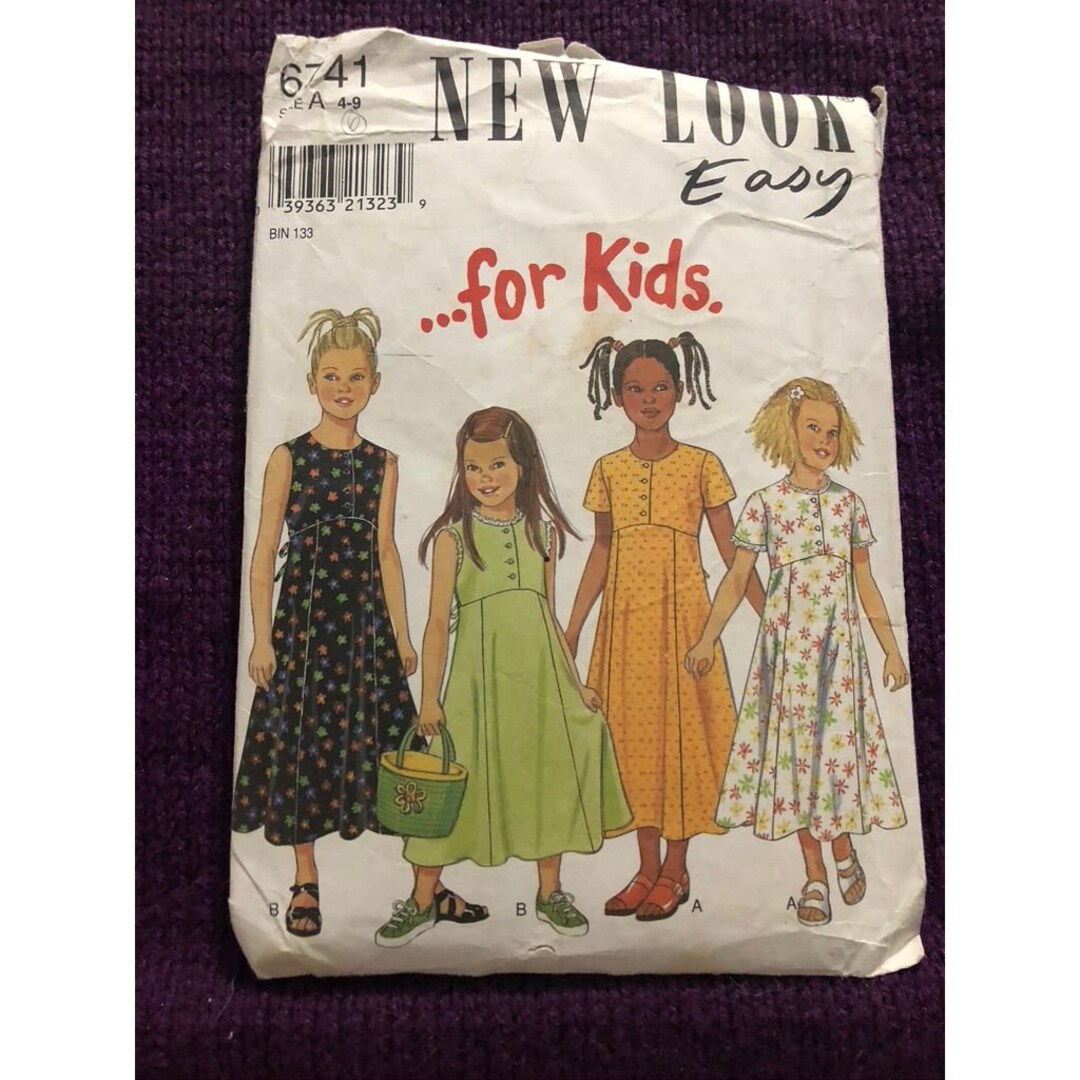 Simplicity 6741 Pattern Girls Maxi Dress Sz 4 6 - Etsy