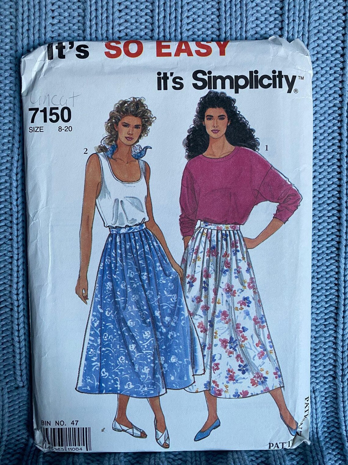 Simplicity 7150 Sewing Pattern Maxi Skirt Pullover Top Size 8-20 - Etsy