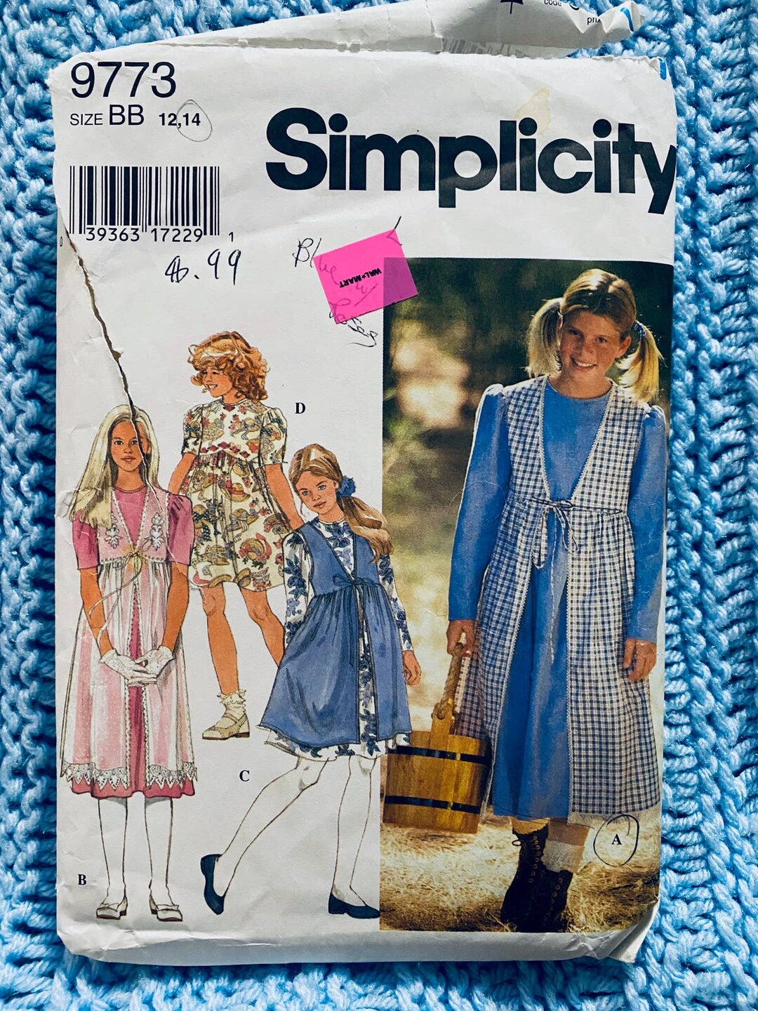 Simplicity 9773 Girls Dress Long Vest - Etsy