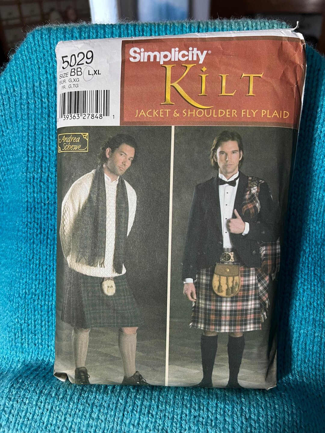Simplicity 5029 Sewing Pattern Kilt Jacket Shoulder Fly Plaid Size ...
