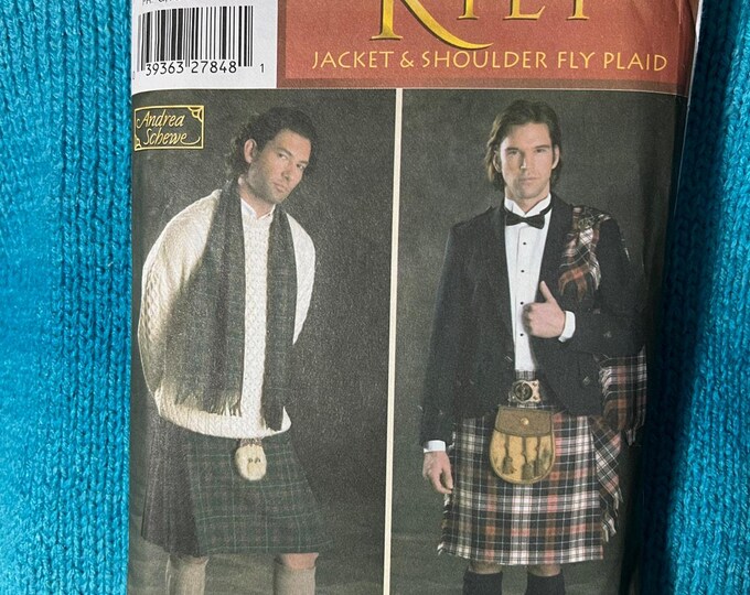 Simplicity 5029 Sewing Pattern Kilt Jacket Shoulder Fly Plaid Size ...