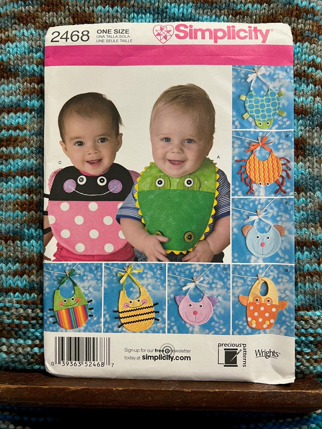 Simplicity 2468 Baby Novelty Bib Pattern - Etsy