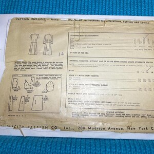 Simplicity 4677 Pattern Dress Fit and Flare 1950s Size 16 - Etsy