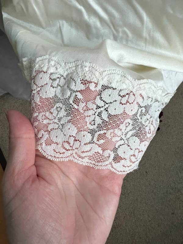 Full Slip White Deep V Lace - Etsy