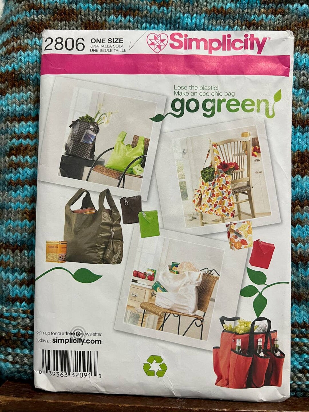 Simplicity 2806 Tote Shopping Bag - Etsy