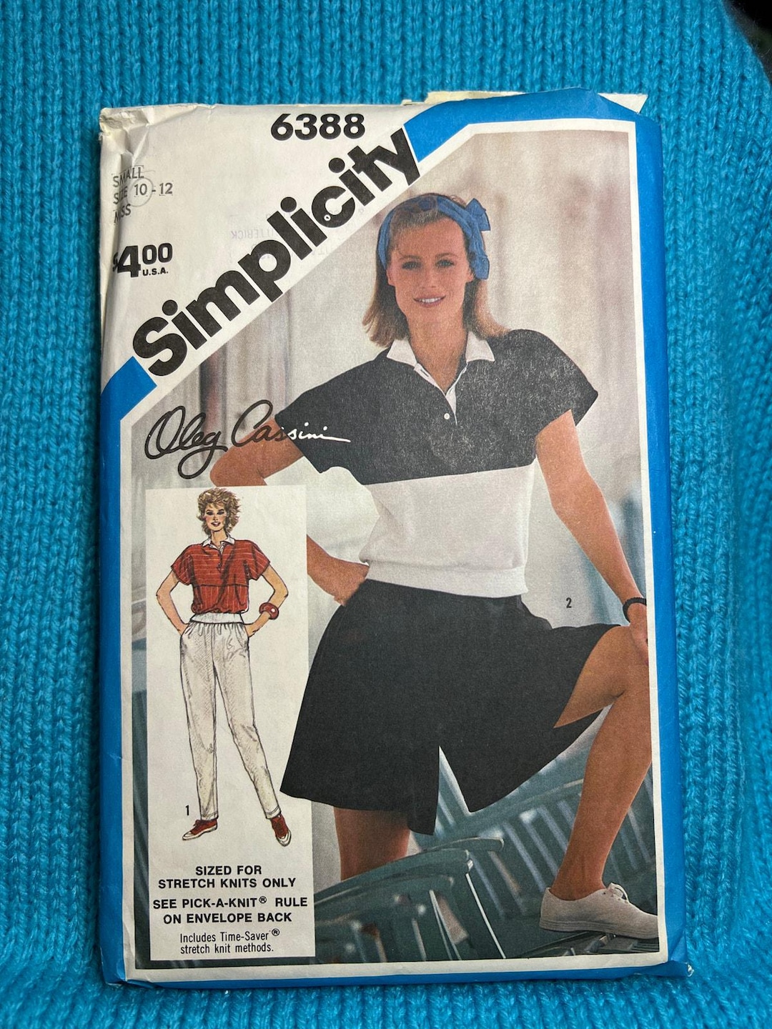 シンプリシティ 6388 パターン プルオーバー トップ パンツ ショーツ 1980年代 サイズ10 - Etsy 日本