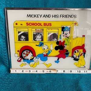 Mickey Mouse and Friends School Bus Photo Frame - Etsy