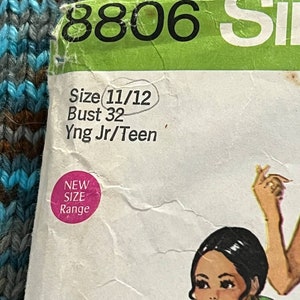 Simplicity 8806 Mini Dress Bishop Sleeve Drop Waist Pattern 1960s - Etsy