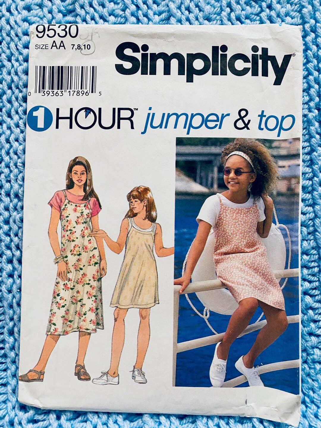 Simplicity Sewing Pattern 9530 Girls Jumper Top Size 7 8 10 - Etsy