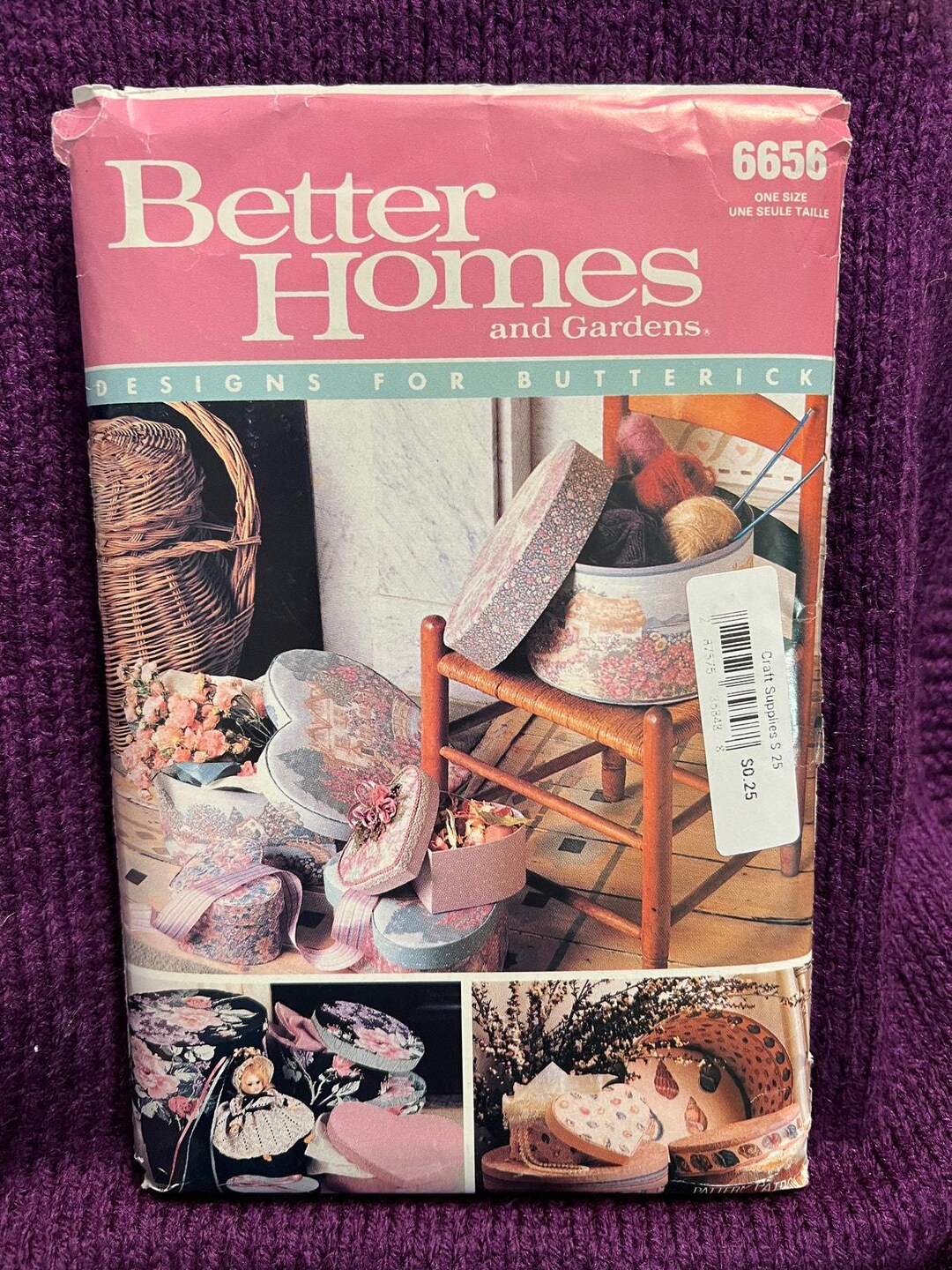 Butterick 6656 Sewing Pattern Decorative Hat Boxes - Etsy