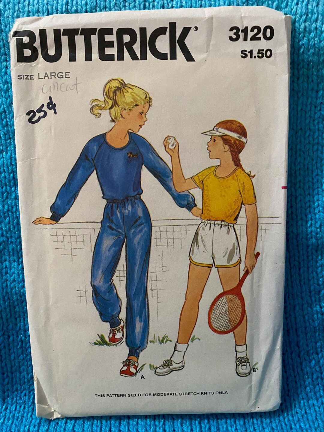 Butterick 3120 Girls Sweat Suit Pattern - Etsy