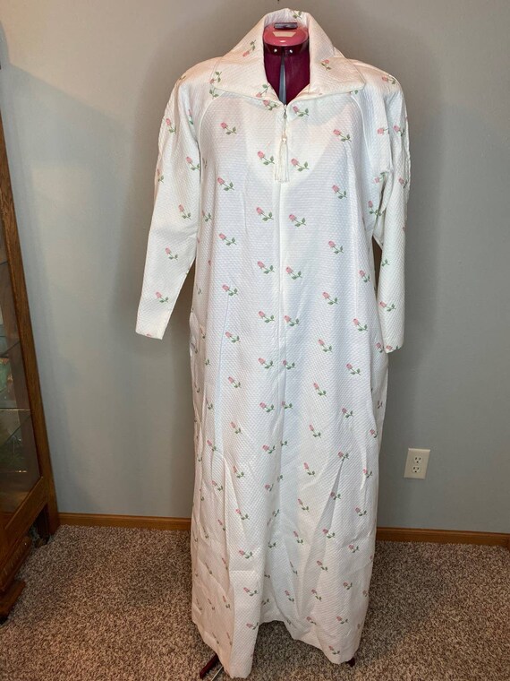 Vintage Robe Quilted Zip Front Pockets - Etsy