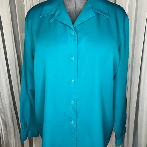 Teal Blouse - Etsy