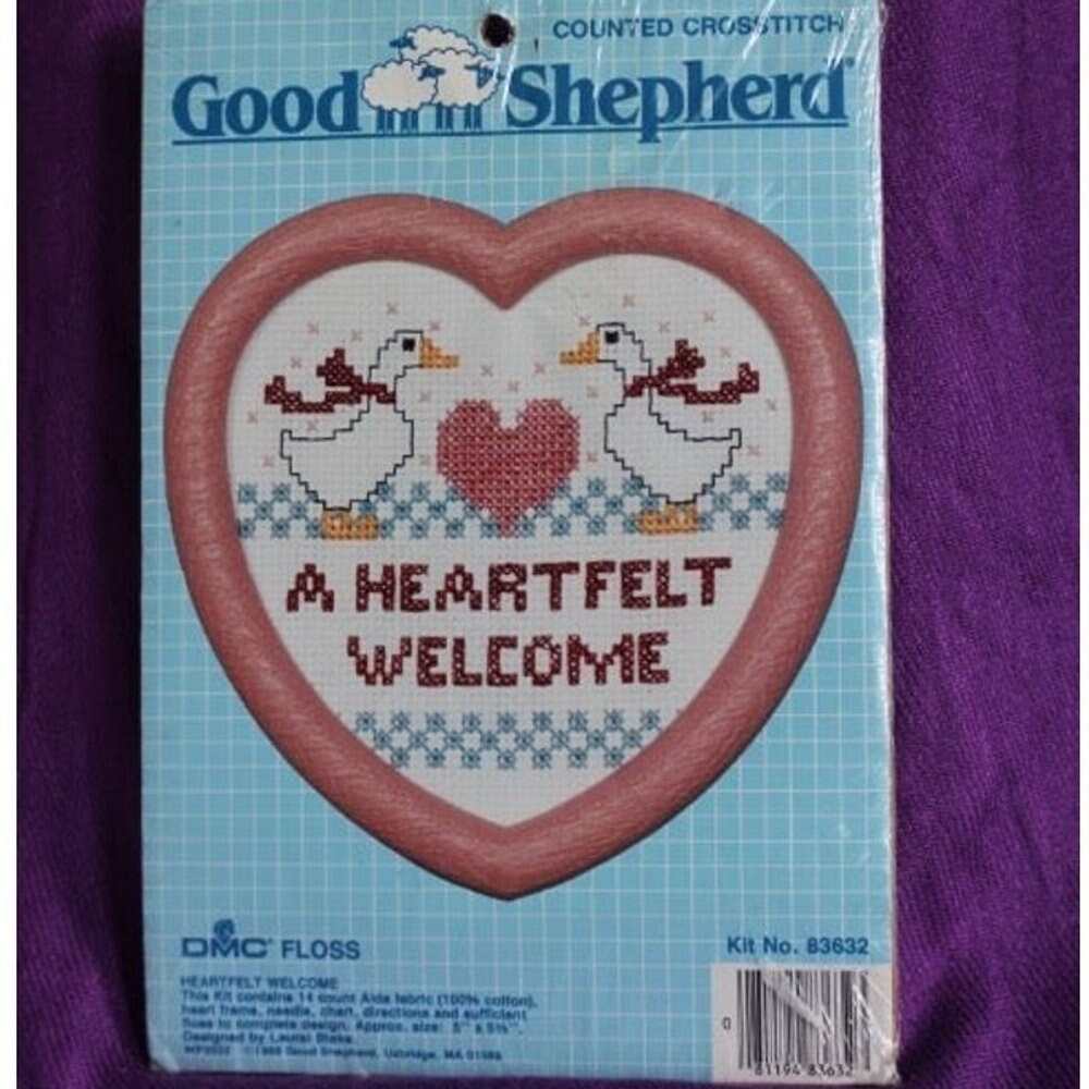 Heartfelt Welcome Cross Stitch Kit - Etsy Denmark