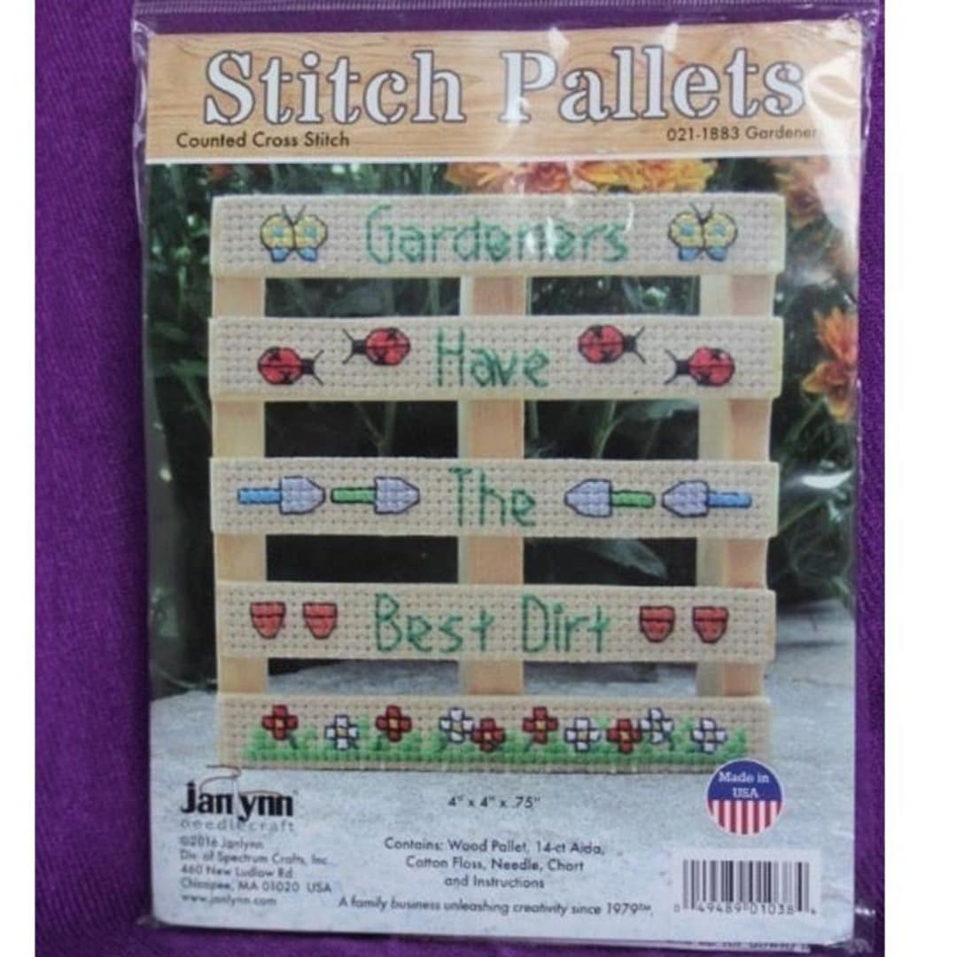 Stitch Pallets Gardeners Cross Stich Kit - Etsy