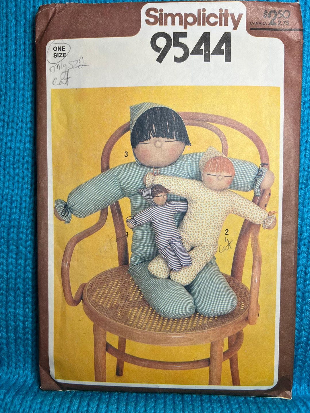 Simplicity 9544 Sewing Pattern Stuffed Doll in Three Sizes - Etsy