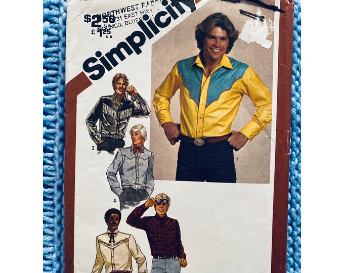 Simplicity 9886 Western Shirt Pattern - Etsy