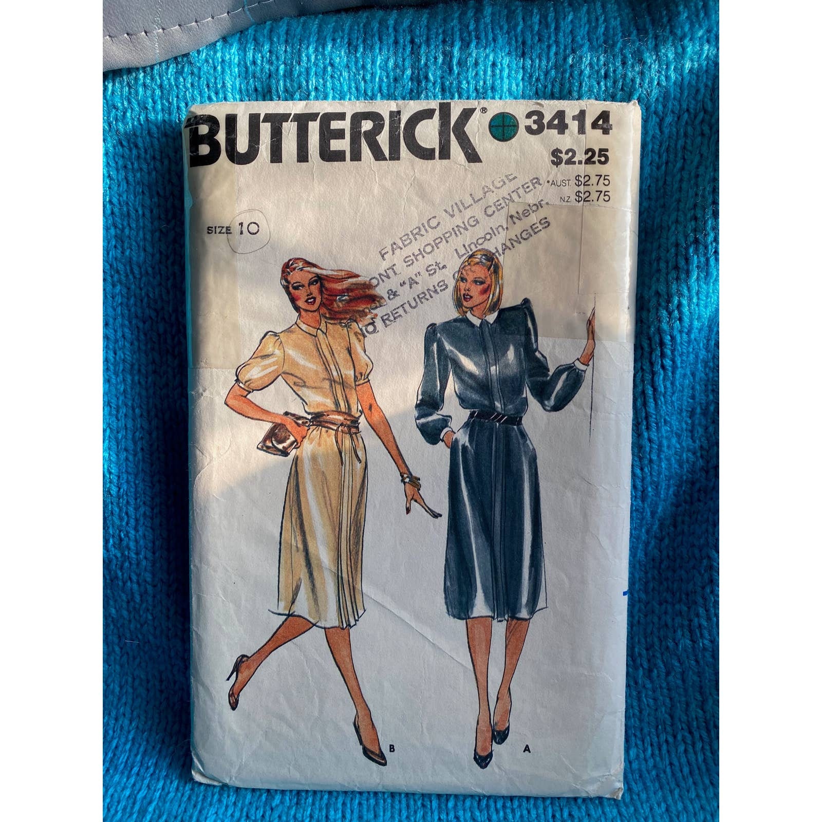 Butterick 3414 shirtwaist dress pattern sz 10 | Etsy
