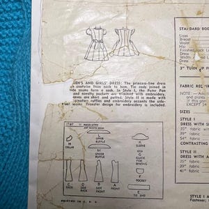 Simplicity 1787 Pattern Girls Fit and Flare Dress Puff Ruffle Sleeve ...