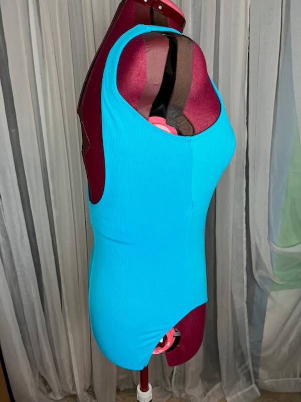 Catalina One Piece Swimsuit Vintage Ribbed Blue Etsy