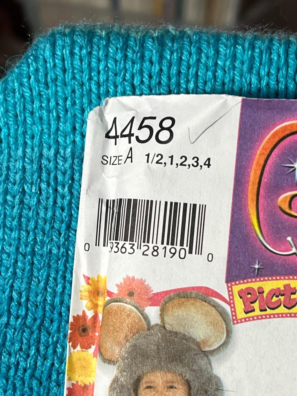 Simplicity 4458 Sewing Pattern Toddler Mouse Bunny Monkey Dog Size 1/2 ...