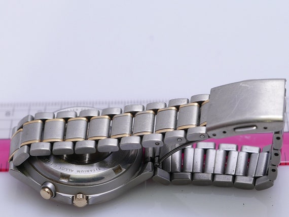 Vintage Seiko Spirit AGS Titanium 5M43 0B50 Semi-Auto… - Gem