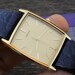 Vintage Seiko Gold Plated 9021 5340 Yellow Dial Men Quartz Watch Japan Square Tank Shape 28mm - Etsy