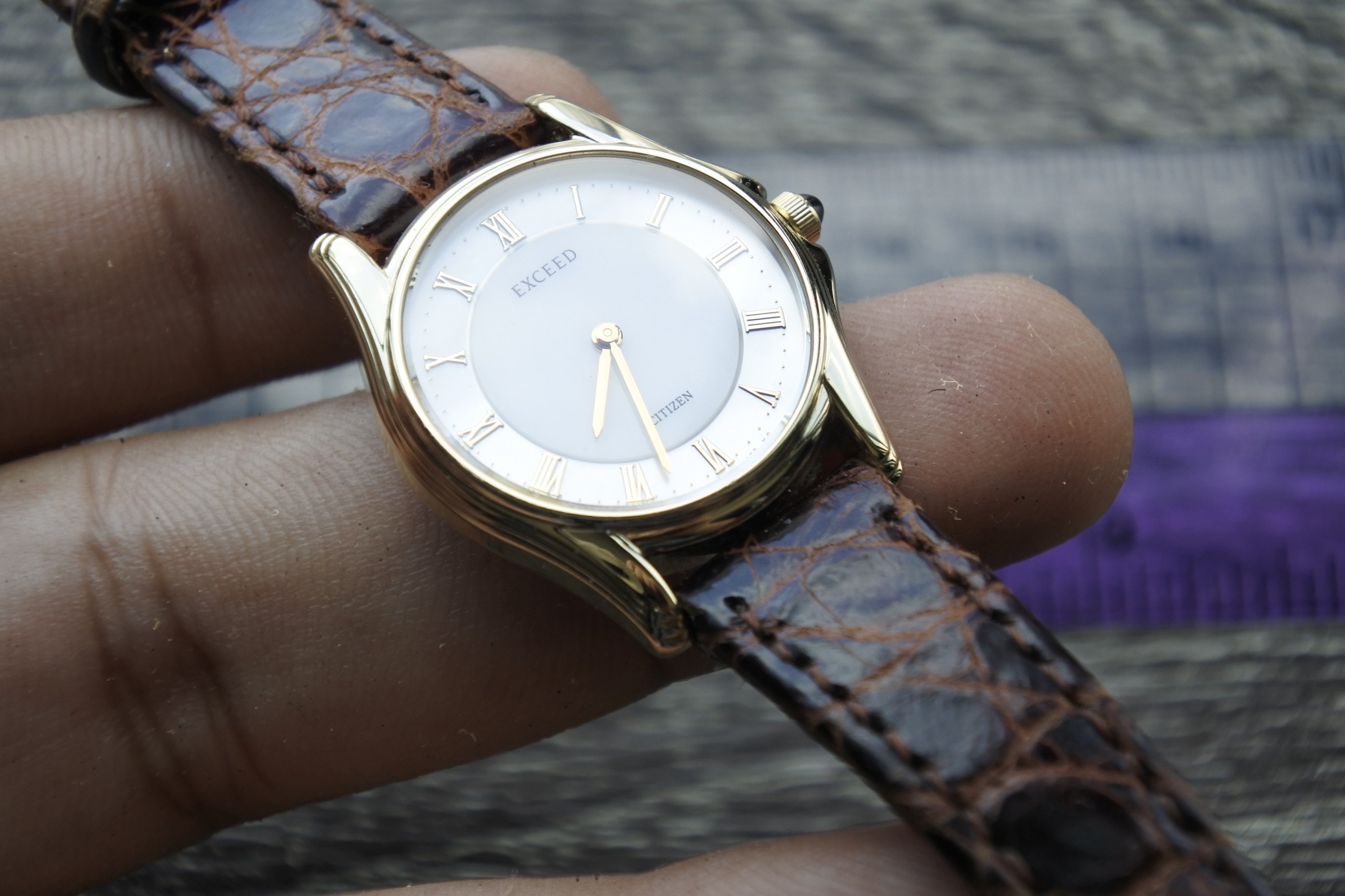 Vintage Citizen Exceed Gold Plated White Dial Lady Quartz - Etsy