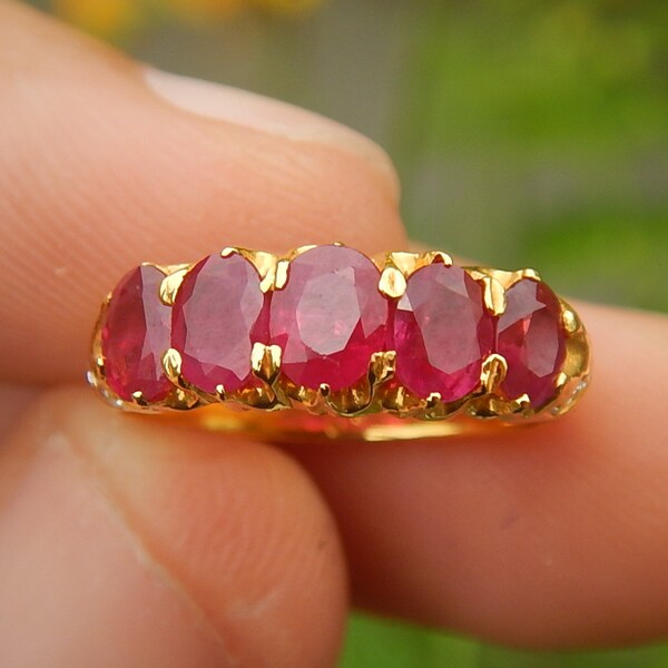 Red Ruby Ring - Etsy