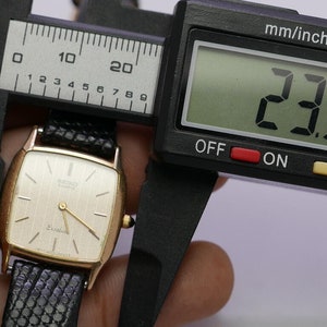 Vintage Seiko Exceline 14K Gold Filled 8420 5400 Lady Quartz Watch Japan Cushion Shape 24mm - Etsy