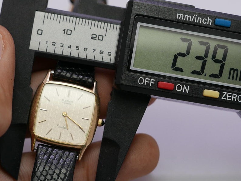 Vintage Seiko Exceline 14K Gold Filled 8420 5400 Lady Quartz Watch Japan Cushion Shape 24mm - Etsy